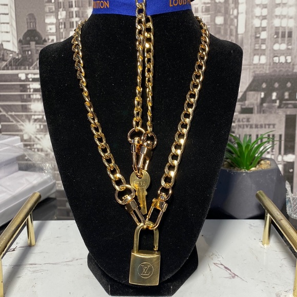 Louis Vuitton | Jewelry | Authentic Rare Louis Vuitton Lock Key On ...